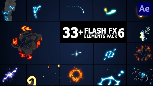 Flash FX Elements Pack | After Effects, After Effects Project Files